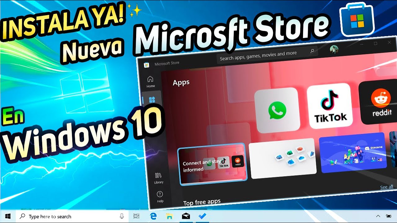 LANZAN⚡NUEVA Microsoft STORE para Windows 10 / NUEVA UPDATE en Windows ...