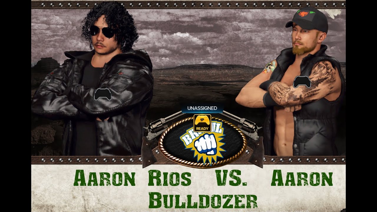 Aaron Rios vs Aaron Bulldozer WWE 2k 23 - YouTube