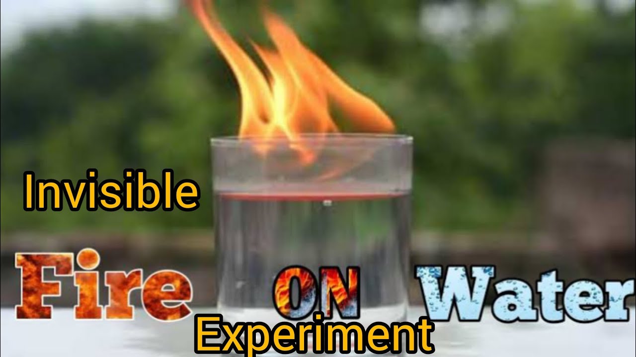 invisible fire on water experiment. #trending #viral #video #viralvideo ...