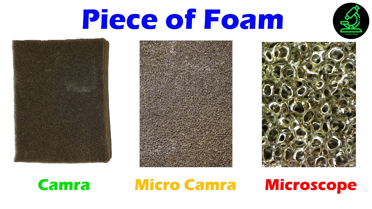 Foam Under Microscope - YouTube