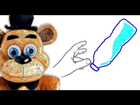 Freddy Fazbear - Water Bottle Flip Trick - FNAF - YouTube