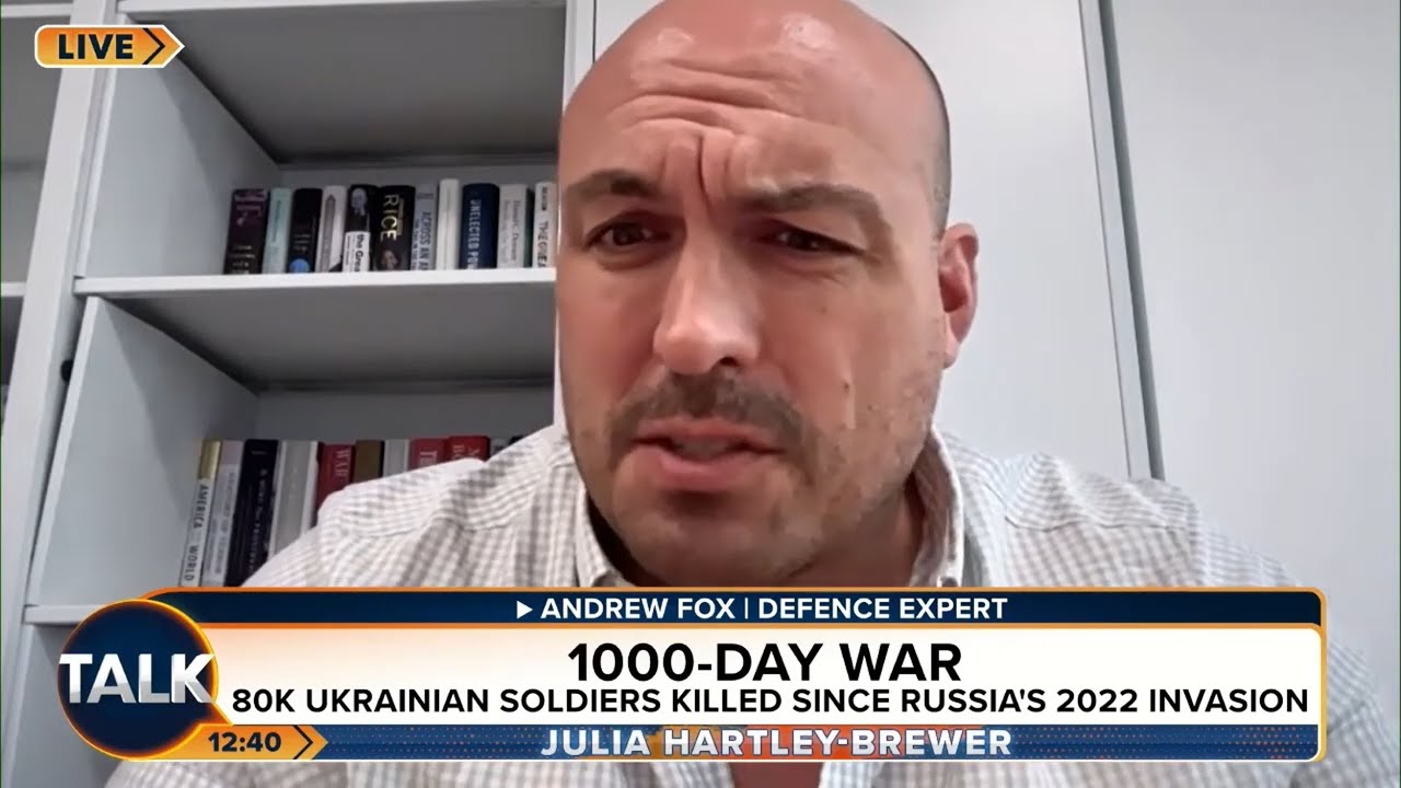 Andrew Fox provides an update on the war in Ukraine amid the 1000th day ...
