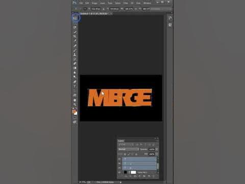 Photoshop Tutorial - Overlap Text Effect | Overlap text | Overlapping text in photoshop - YouTube