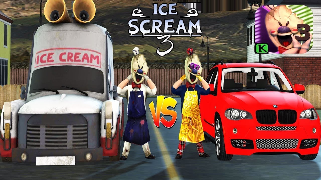 Ice Scream 3 - Default Rod VS Rich Rod - VAN ROD CAR VS BMW X5M 2020 ...