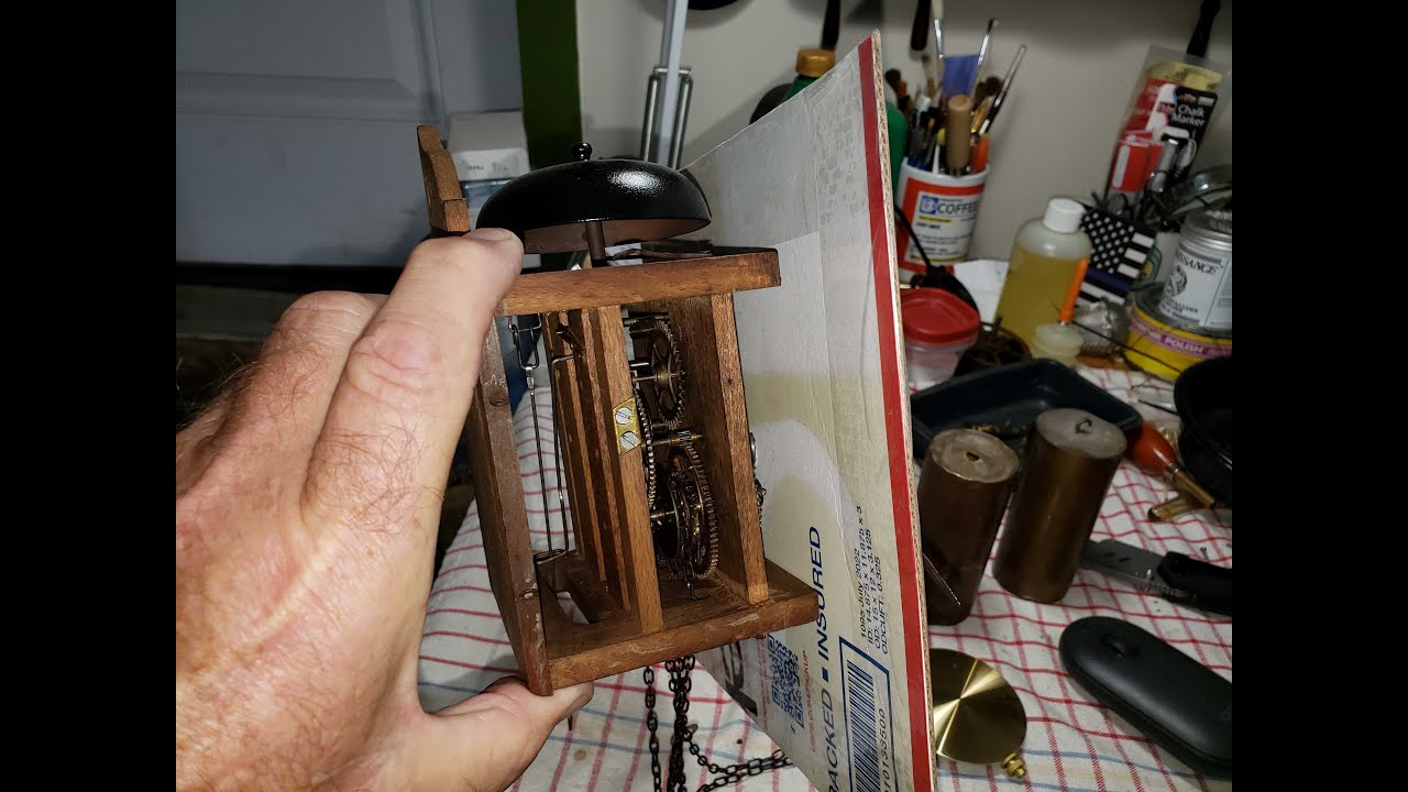 Wood Frame Wall Clock Movement with Alarm - YouTube