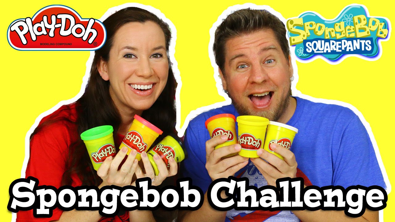 Play Doh Challenge SpongeBob SquarePants - YouTube