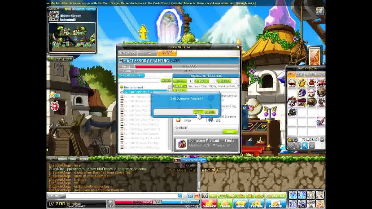 MapleSea Cassiopiea Making Dominator Pendant - YouTube