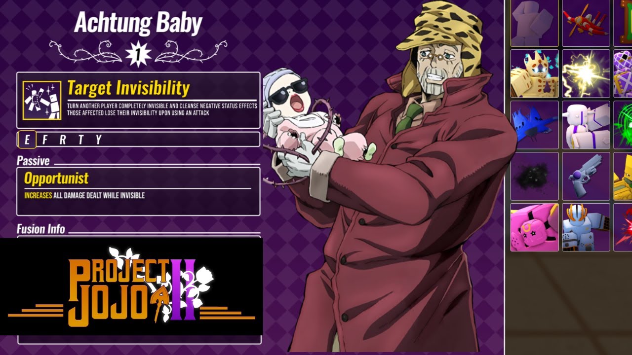 Achtung Baby Showcase! | Project Jojo 2 - YouTube