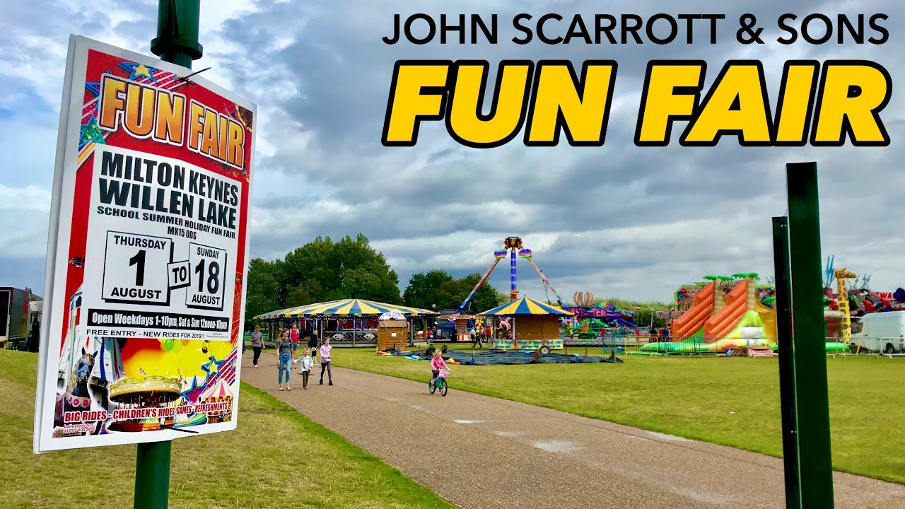 Scarrott’s Fun Fair Willen Lake Vlog 11th August 2019 - YouTube
