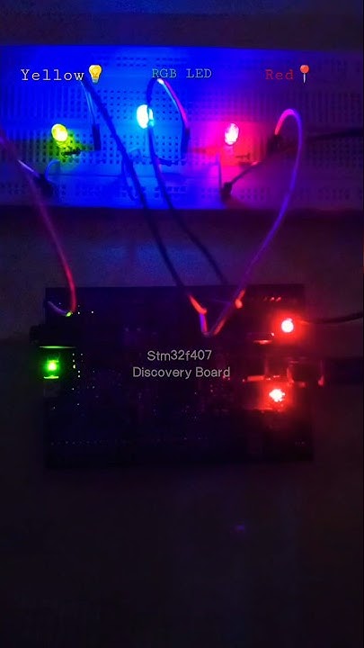 RGB and one color Leds Blinking using Stm32f407 Microcontroller - YouTube
