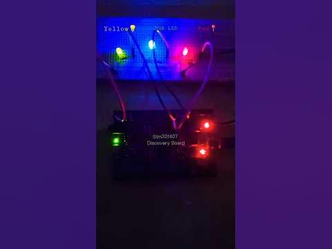 RGB and one color Leds Blinking using Stm32f407 Microcontroller - YouTube