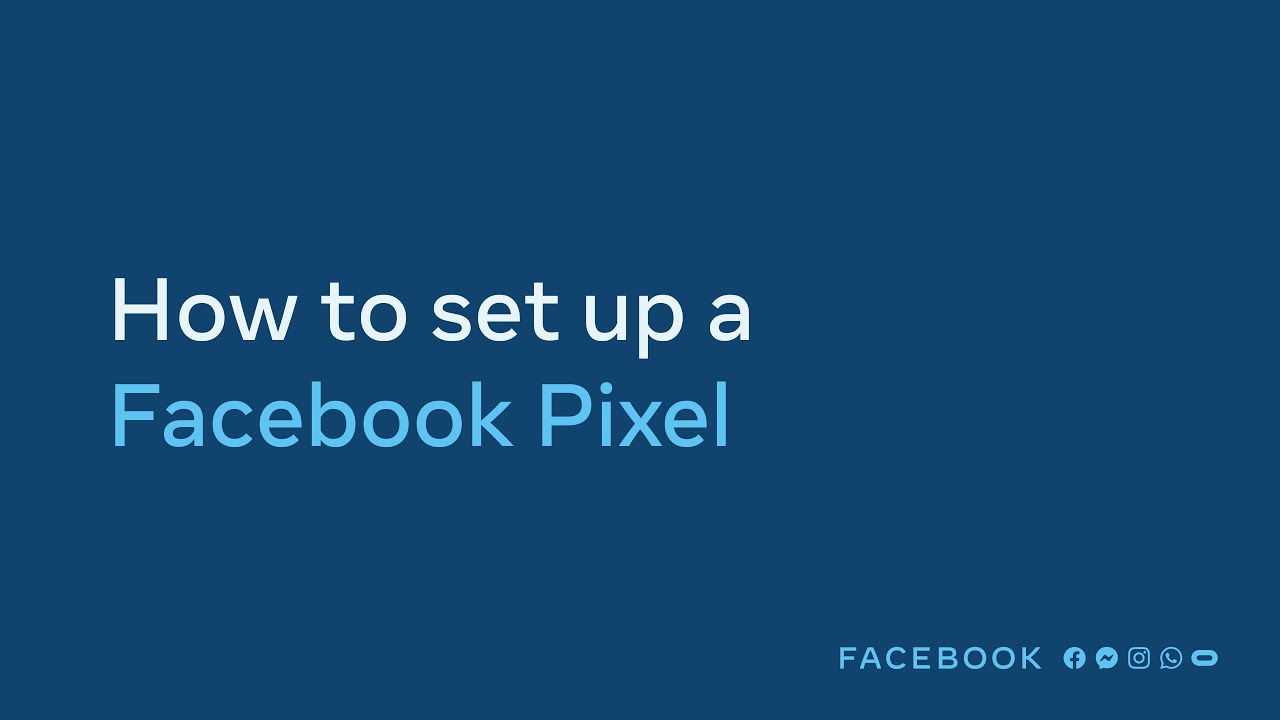 How to Set Up a Facebook Pixel - YouTube