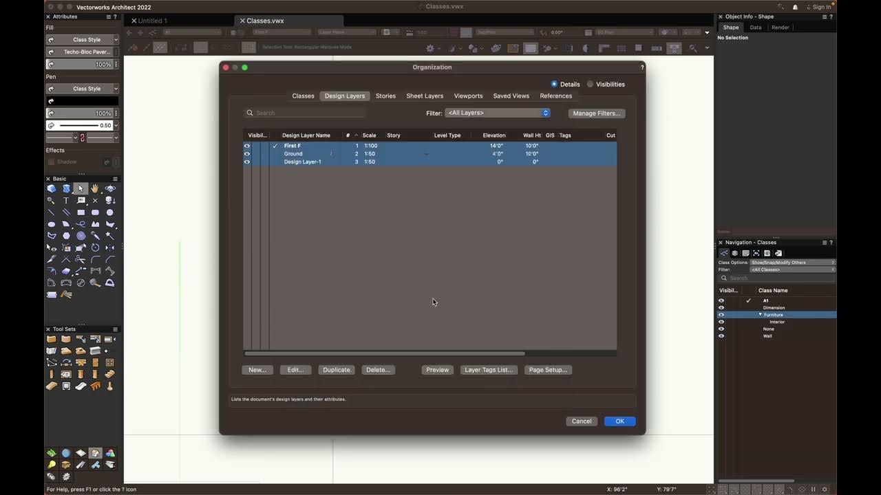 Layers in Vectorworks | Vectorworks architect | Vectoworks tutorial | Vectorworks 2024 - YouTube