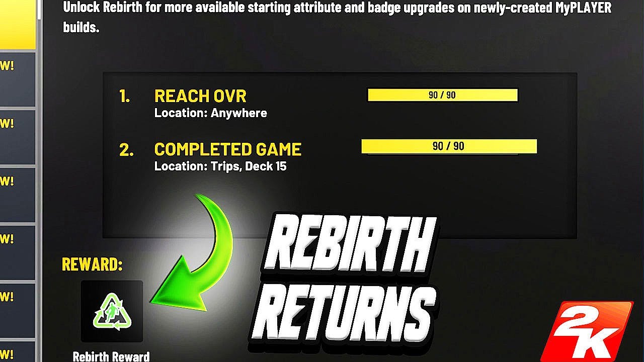 NBA 2K22 "REBIRTH" QUEST FULL DETAILS AND EXPLANATION!REBIRTH BUILDS ...