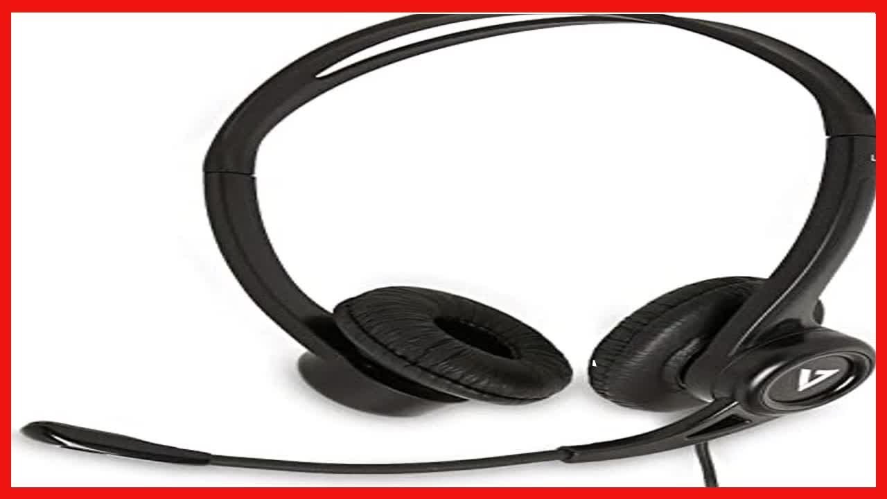 V7 HU311-2NP Essentials USB Stereo Headset with Microphone - YouTube