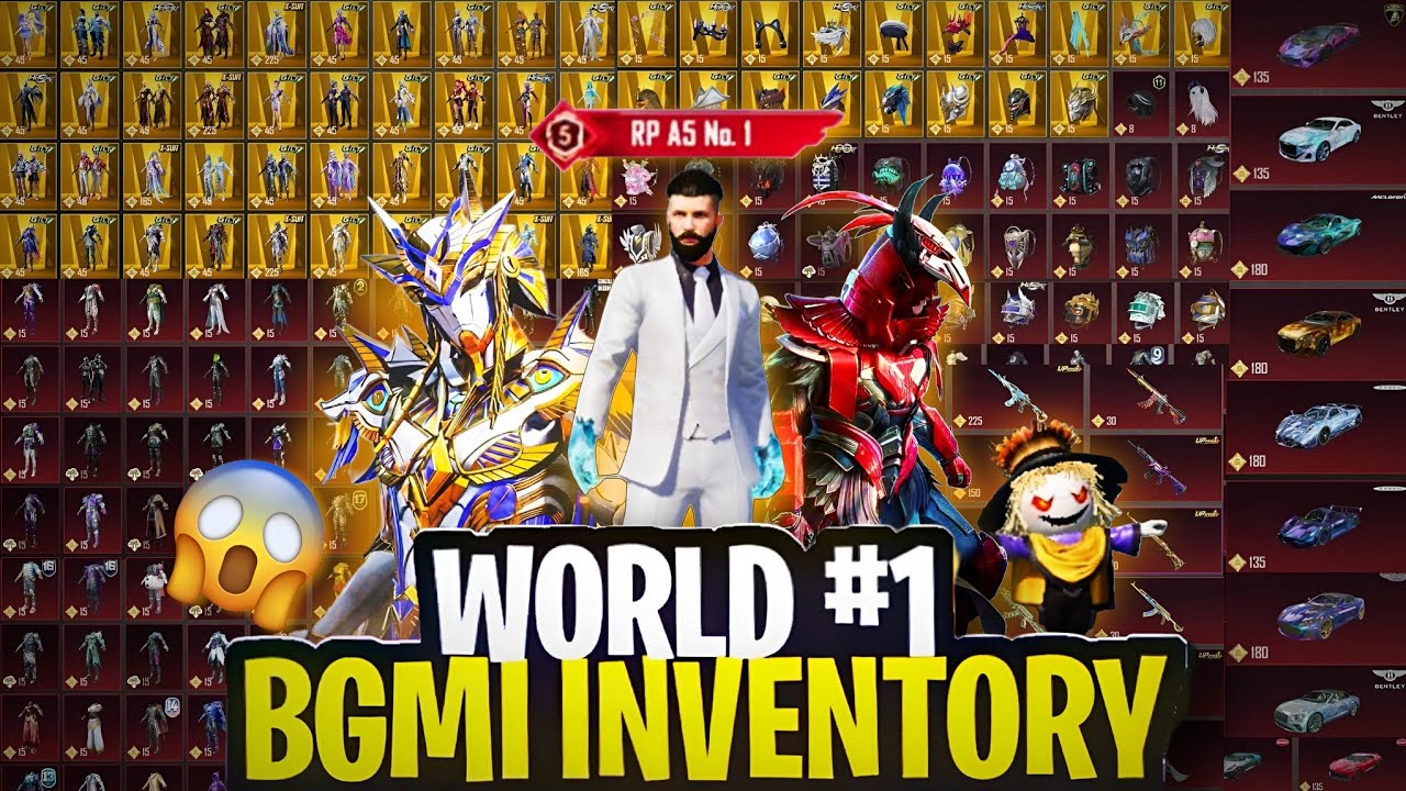 WORLD #1 EXPENSIVE BGMI INVENTORY| BGMI BIGGEST ACCOUNT | ENDLESS ...