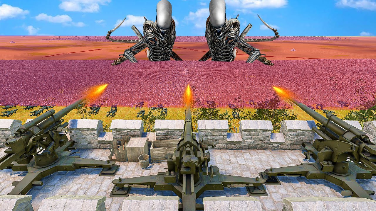 HUMANITY FORTRESS vs 1 MILLION XENOMORPH ARMY | Ultimate Epic Battle ...