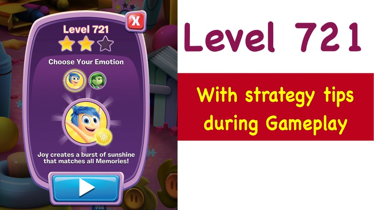 Inside Out Thought Bubbles - Level 721 - Tips and Strategy Gameplay ...