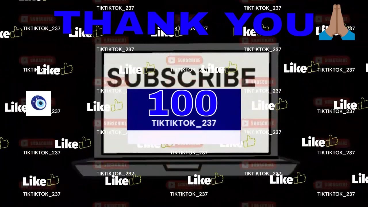 📺THANK YOU FOR 100 SUBS💓/DANKE FÜR 100 ABONNENTEN💓 @TIKTIKTOK_237 👌🎉📲 ...