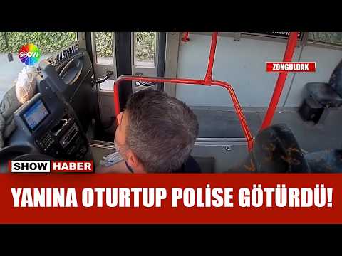 Otobüse bindi, koltuğun arasına gizlendi!