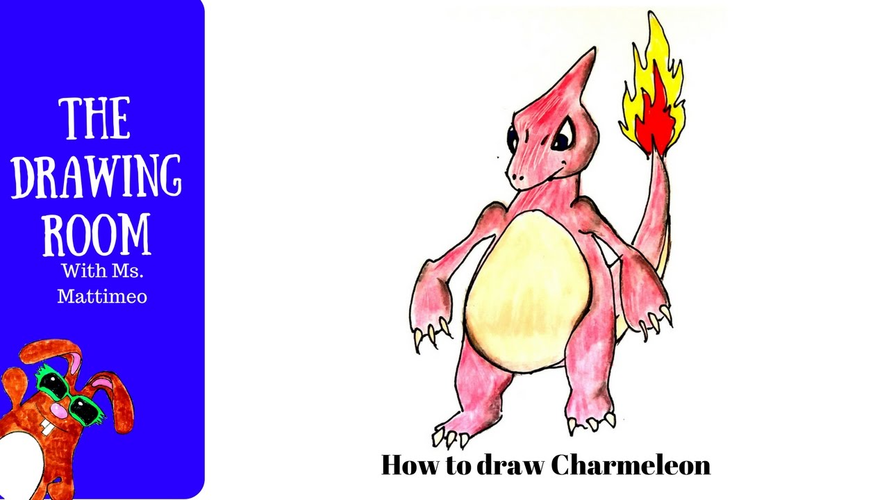 How to draw Charmeleon - how to draw pokemon easy - YouTube