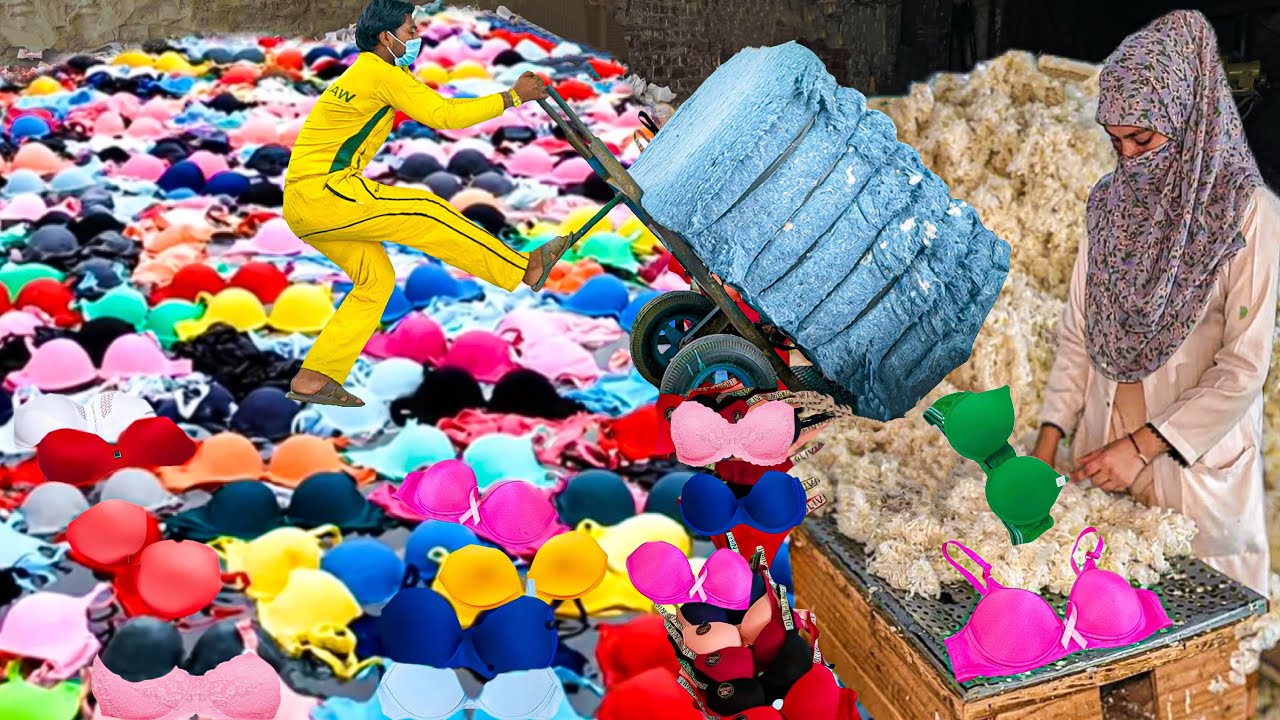How incredible Recycling Waste Clothes to Make Fresh Cotton Bundles ...