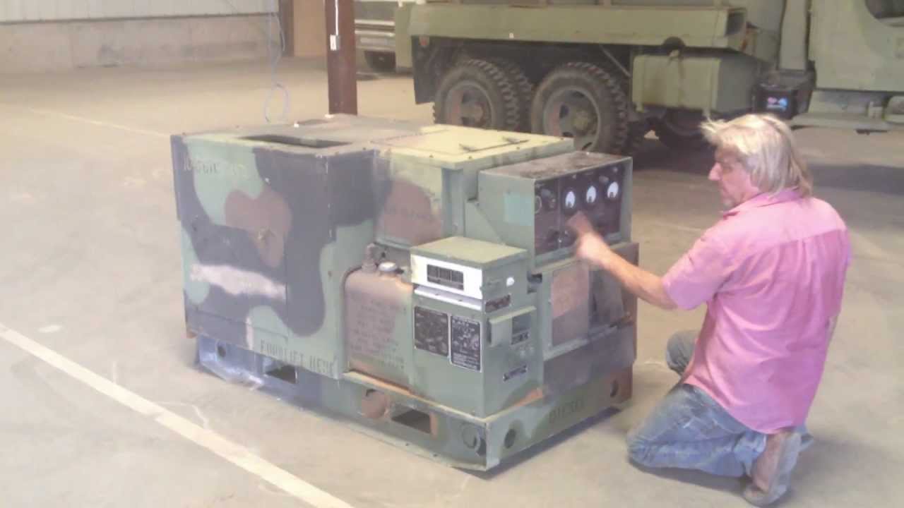 10KW Diesel Military Generator with Sound Suppression Kit. - YouTube