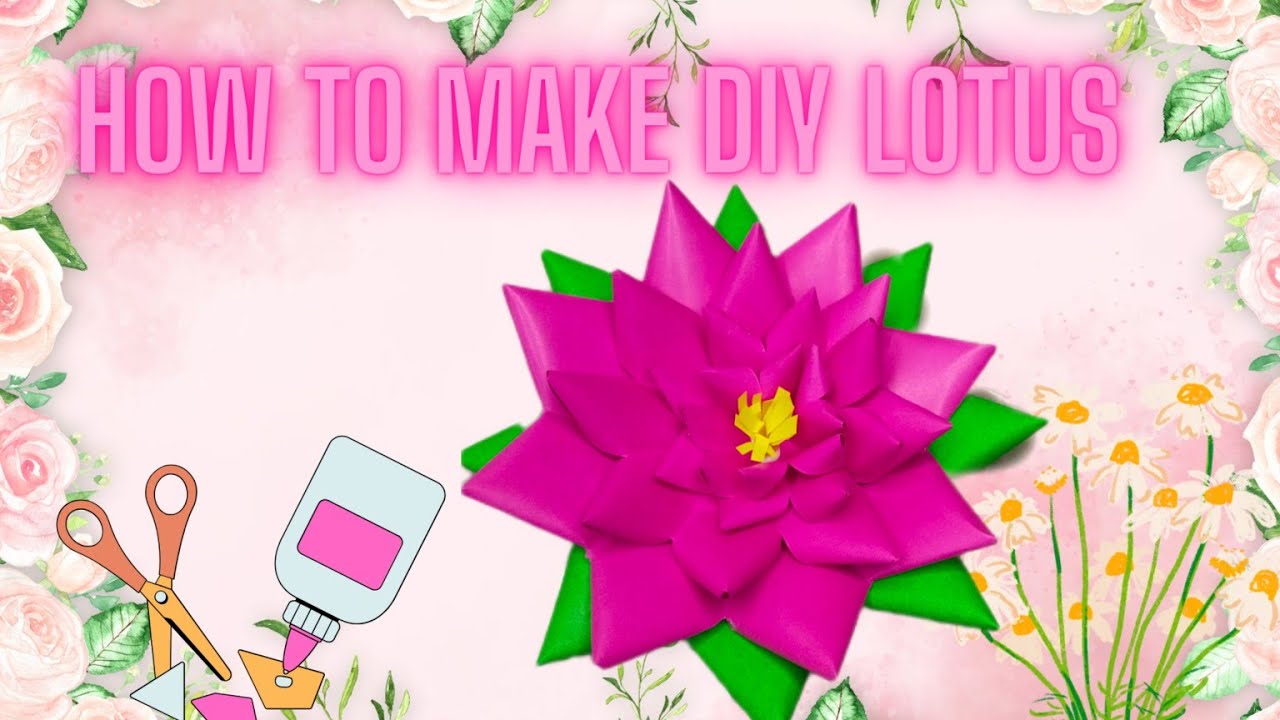 || HOW TO MAKE DIY LOTUS 🪷|| - YouTube