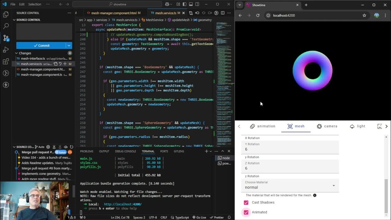 Angular/ThreeJS - Video 337 finished torus - YouTube