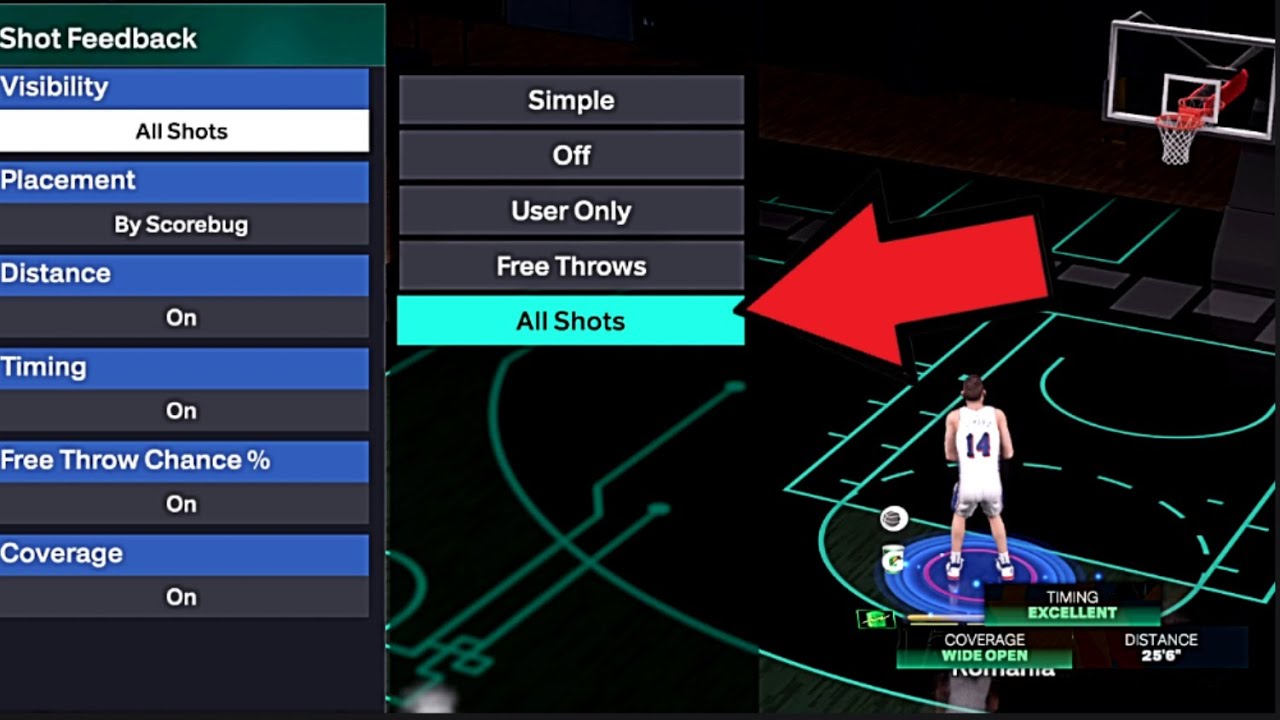 NBA 2K26 How to Turn ON Shot Feedback - YouTube