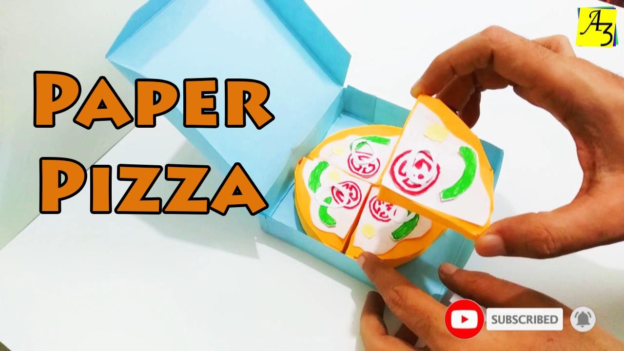 How To Make Paper Pizza | Paper Easy Craft | For Kids - YouTube