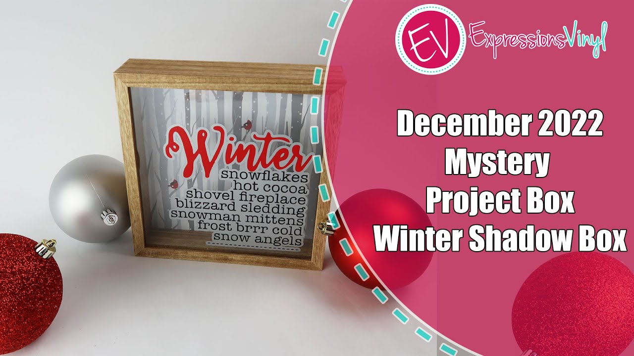 December 2022 Mystery Project Box Winter Shadow Box - Expressions Vinyl ...