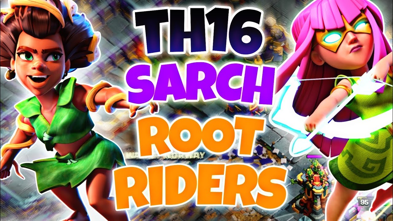 TH16 Sarch Blimp Root Riders is OVERPOWERED! TH16 Attack Strategy ...