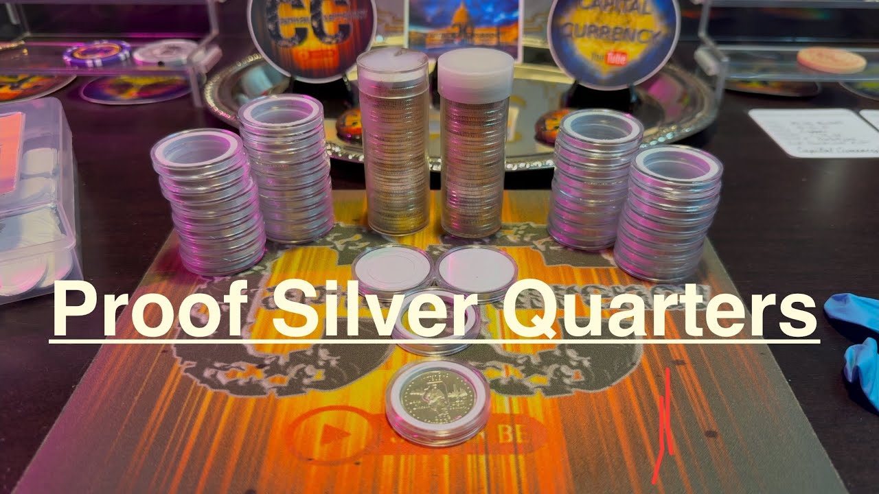 What I Found In Two Rolls Of Proof Silver Quarters - YouTube