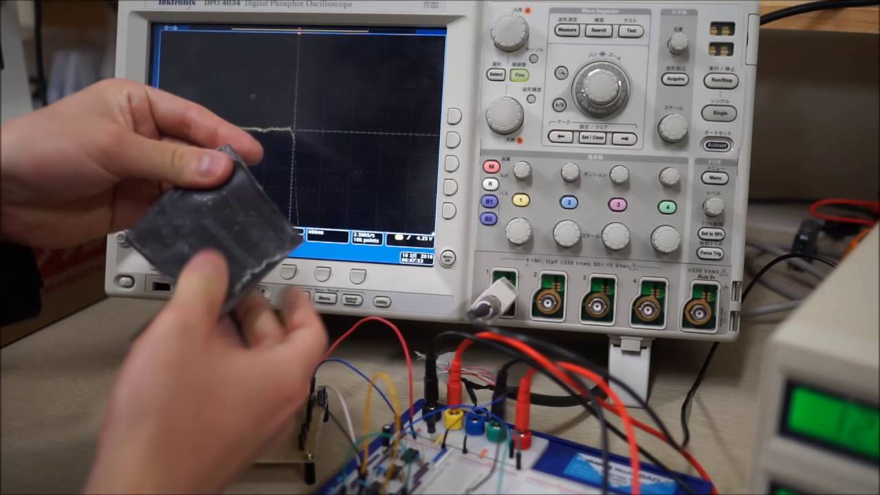 Elastic tactile sensor - YouTube