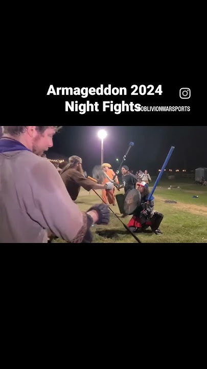 AG 24 night fights #larp #fencing #sports - YouTube