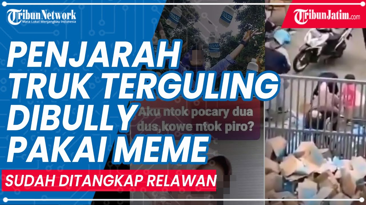Penjarah Truk Pocari Sweat Terguling Ditangkap, Dibully Pakai Meme ...