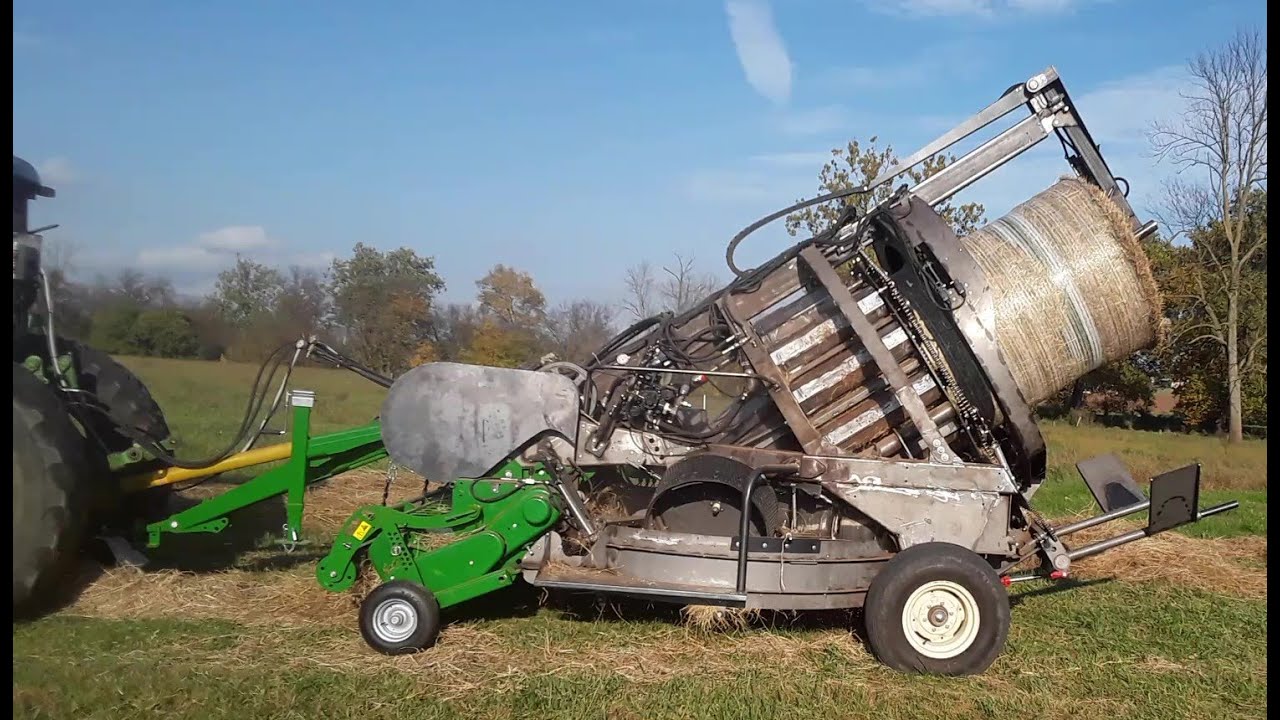 Extrusion Non Stop Continuous Round Baler - YouTube