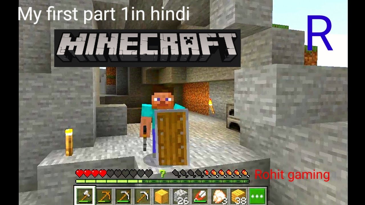 Minecraft Survival Gameplay - Minecraft Gameplay in Hindi #1 ...