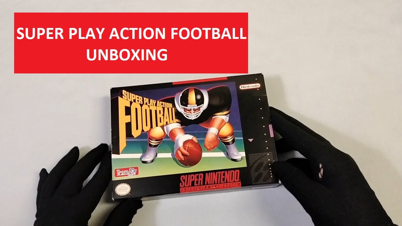 73. Super Play Action Football - 1992 Super Nintendo - Unboxing/CIB ...