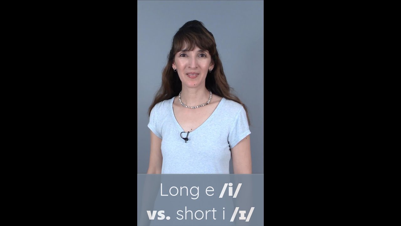 Long e VS. short i -- Test your listening skills in English! - YouTube