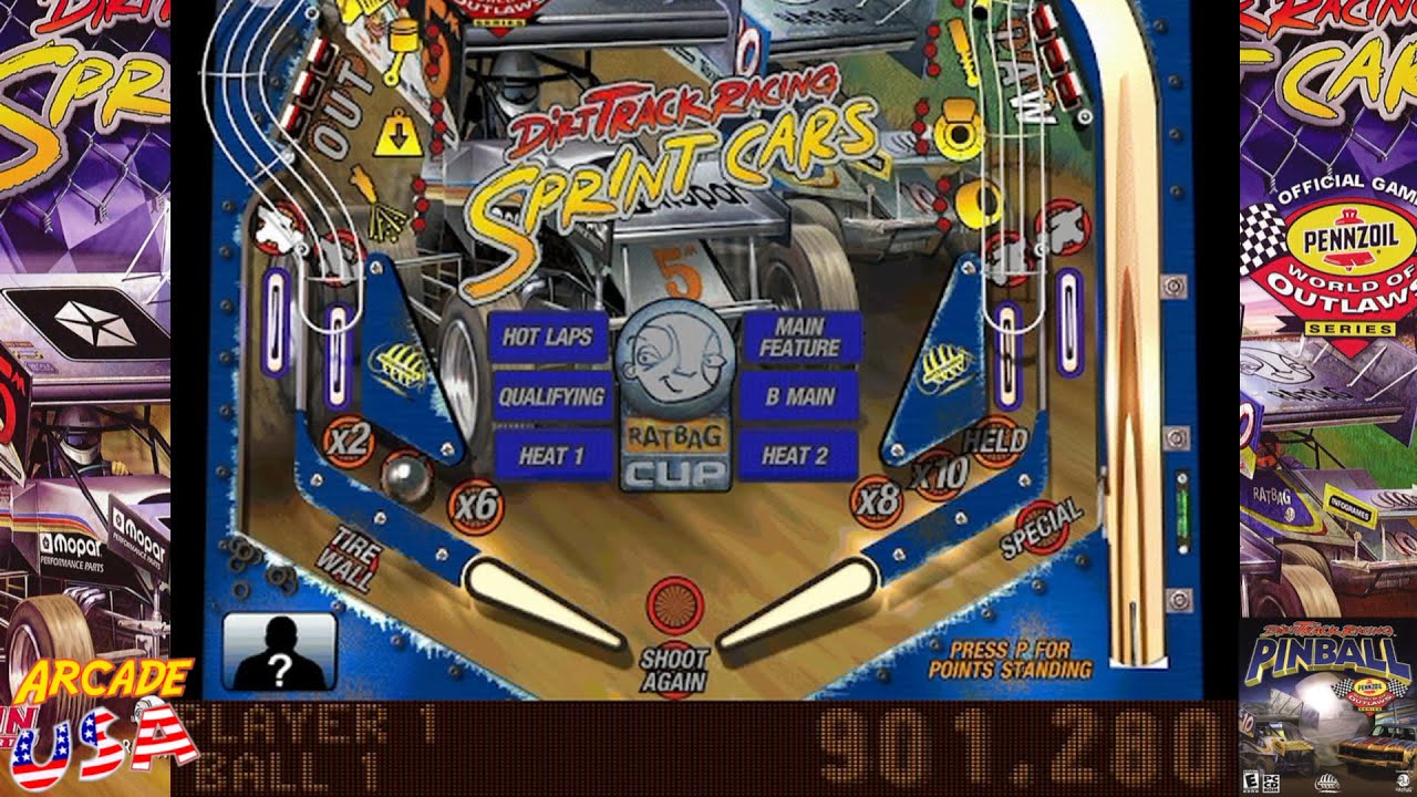 Dirt Track Racing Pinball! - YouTube