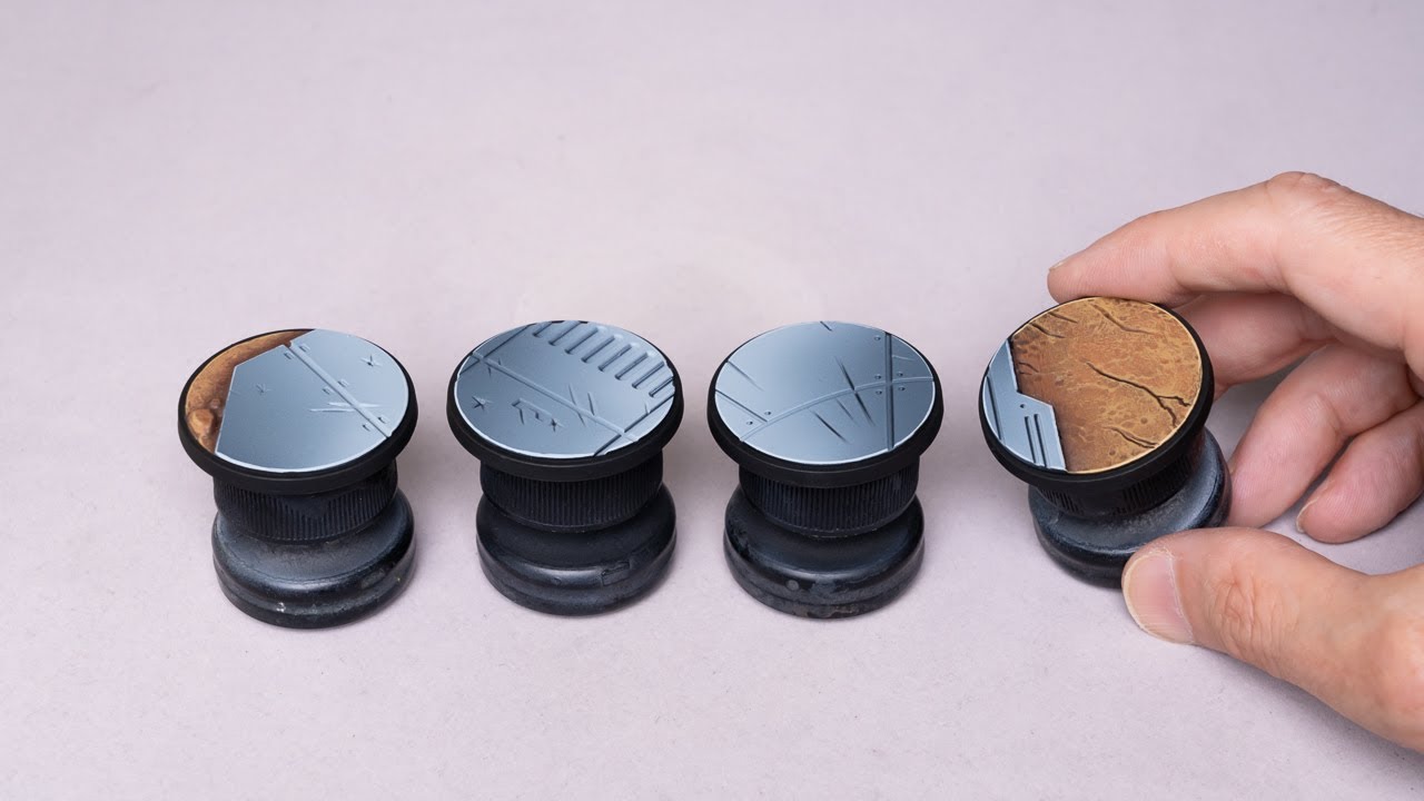 Painting the Star Wars Shatterpoint Bases (Airbrush Version!) - YouTube