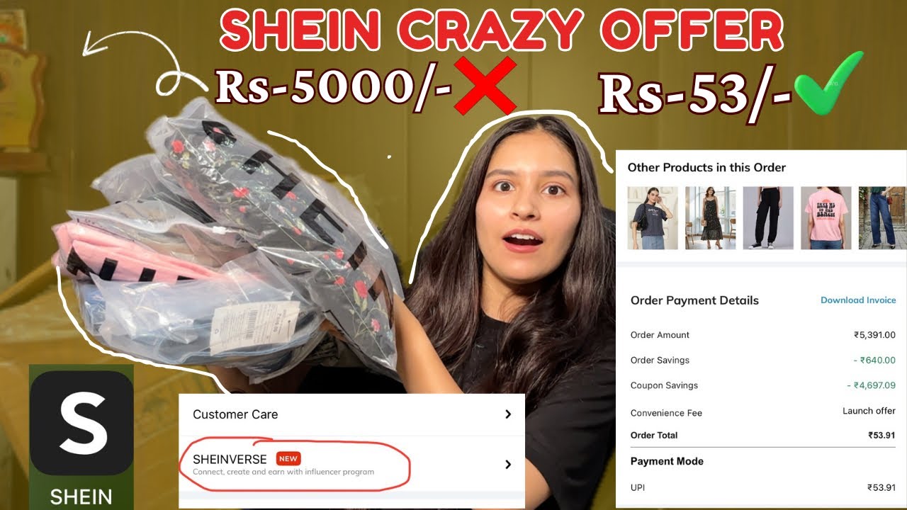 How to Avail Shein Offer || 5000 53 shein outfit haul #haul #shein # ...