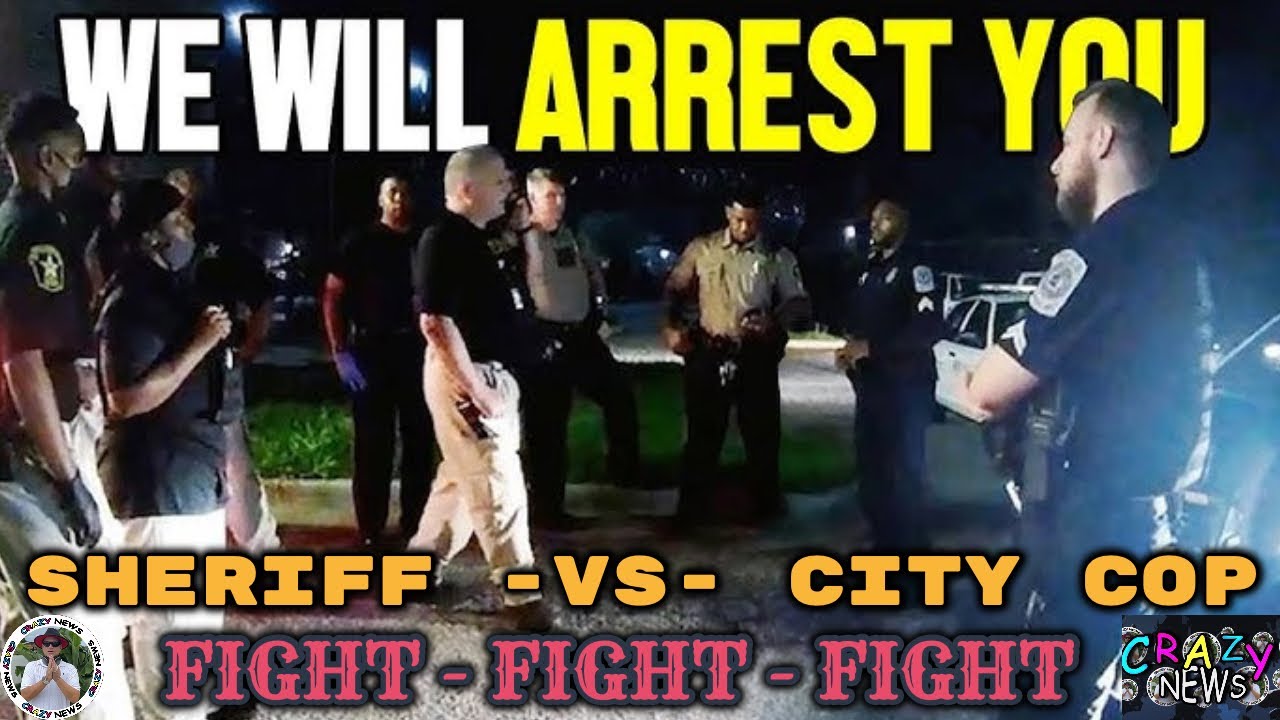 County Sheriff -vs- City Cop - Want to Arrest Each other! HILARIOUS ...