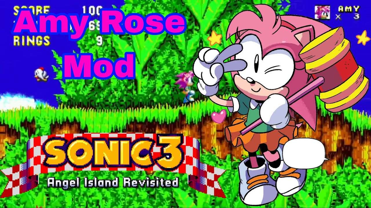 Gameplay random #1 | Jugando con Amy Rose en Sonic 3 A.I.R (Mod ...