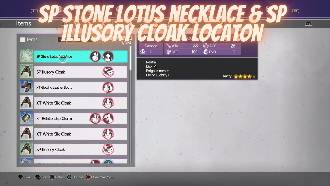 Sword Art Online Alicization Lycoris Sp Illusory Cloak & Sp Stone Lotus ...