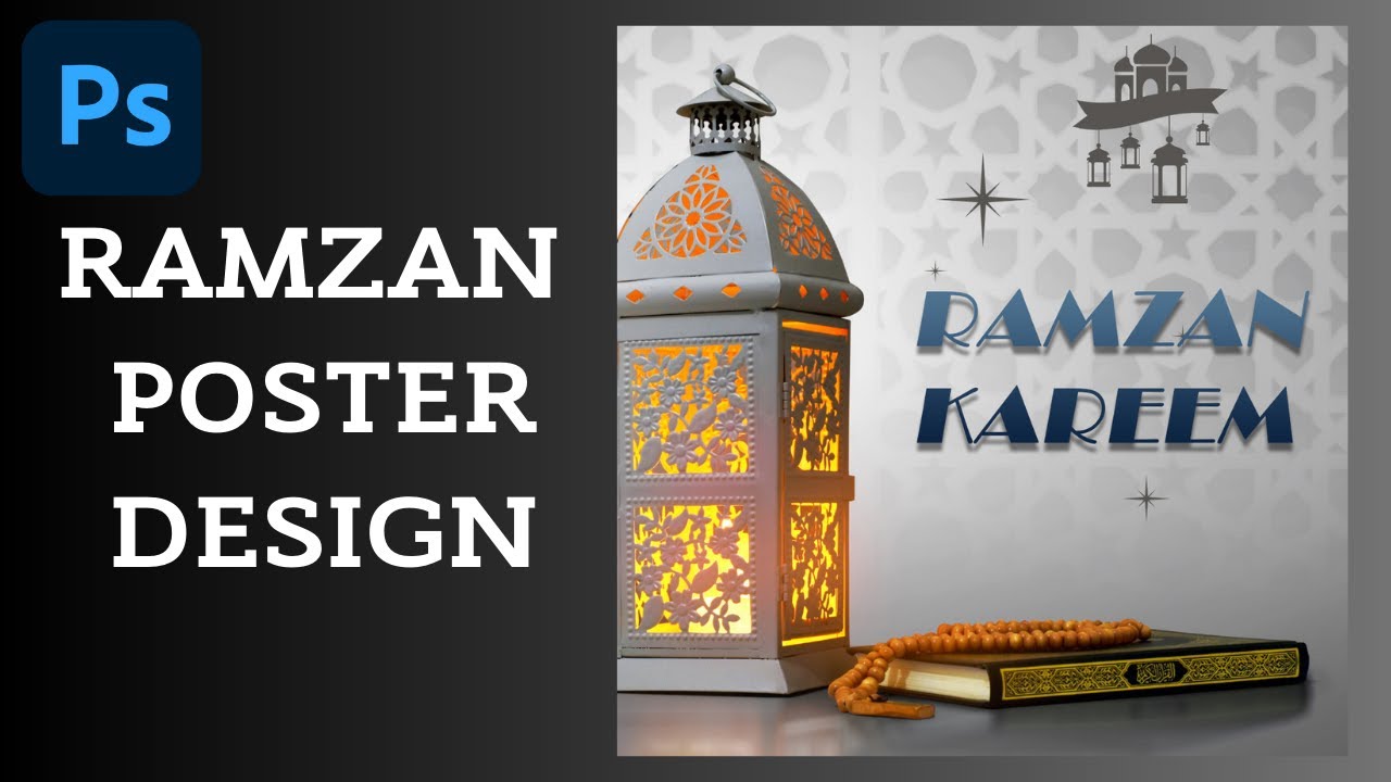Banner Design Tutorial for Ramadan Mubarak in Photoshop | Ramazan ...