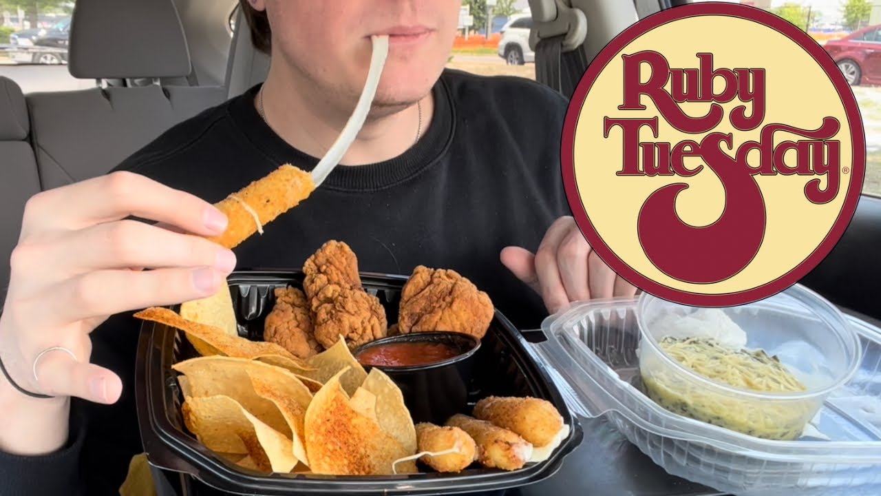 FIRST TIME EATING RUBY TUESDAY | MUKBANG + REVIEW (appetizer sampler!) - YouTube