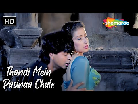 Thandi Mein Pasinaa Chale | Manisha Koirala, Shahrukh Khan Hit Love Songs | Kumar Sanu Songs | Guddu